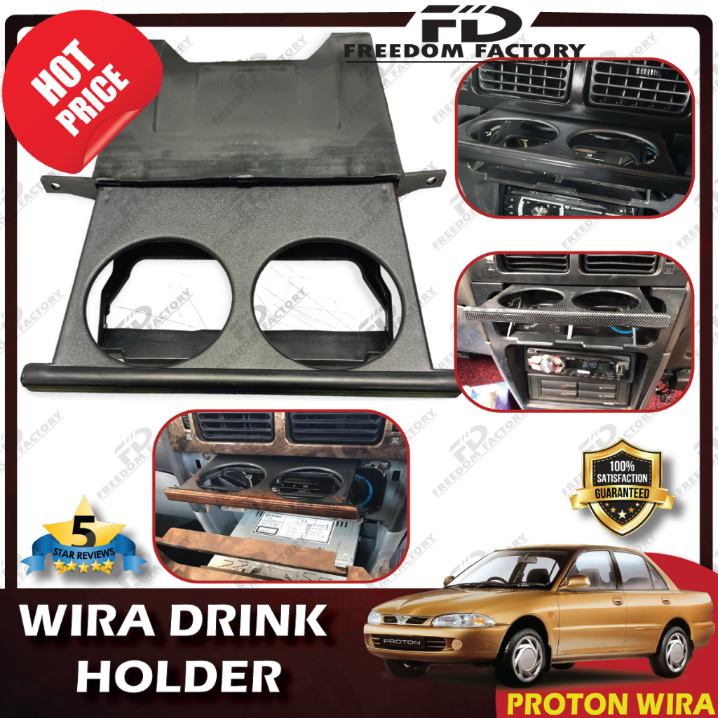Proton Wira/Wira Aeroback/ Satria/ GTI Putra Drink Holder Tray (BLACK ...