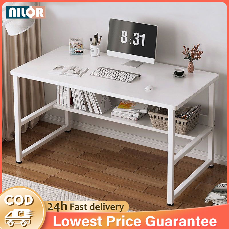💖24 Size💖 Computer Desk Student Study Table Simple Modern Office Writing Living Room Furniture ...