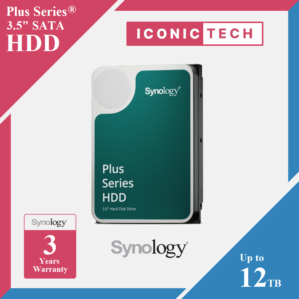 Synology Plus Series 3.5" SATA HDD HAT3300 4TB 6TB 8TB 12TB 3.5" SATA ...