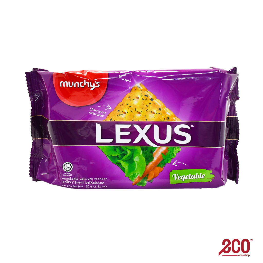 Munchy's Lexus Vegetable Calcium Cracker 80g (4 sachets/pack) | Shopee ...