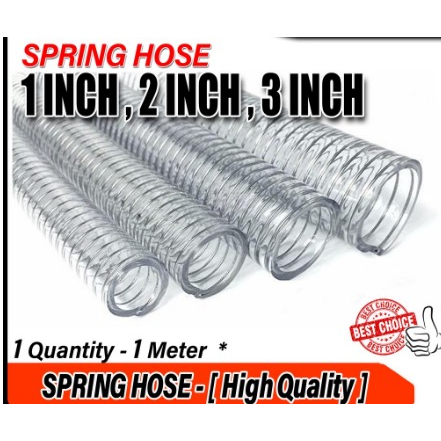 1"2"3" spring hose water suction hose wire hose 1"25mm/2" 50mm/3"75mm ...