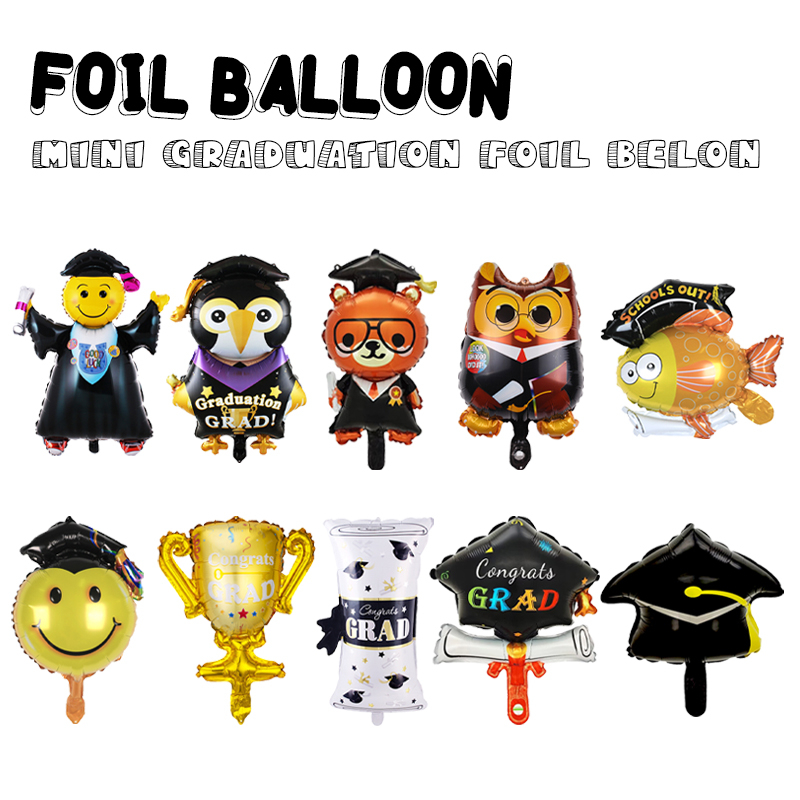 [PANDA] Mini Size Graduation Convocation Cartoon Foil Balloon Foil ...