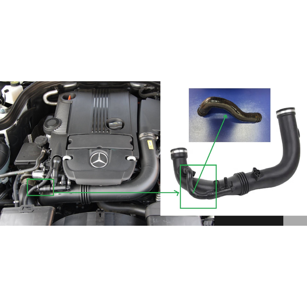 Intake Air Supply Hose Repair Kit for Mercedes Engine M271 CGI : W204 ...