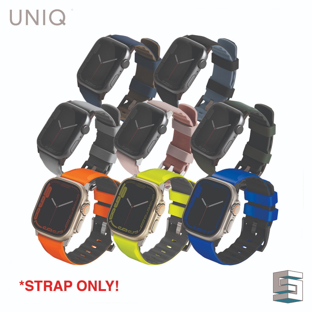 UNIQ Linus Apple Watch Silicone Strap 38/40/41mm & 42/46/44/45/49 mm ...
