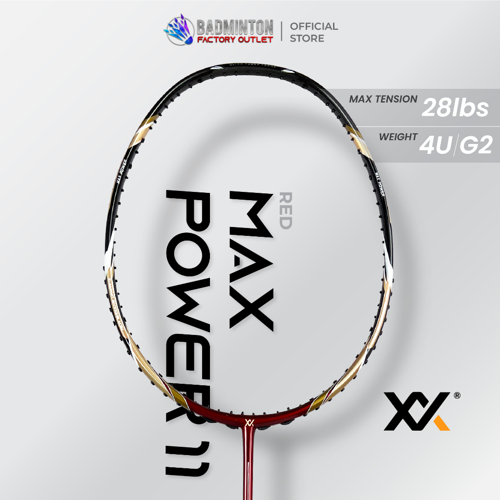 Maxx Max Power 11 Badminton Racket - Red 4UG2 | Shopee Malaysia