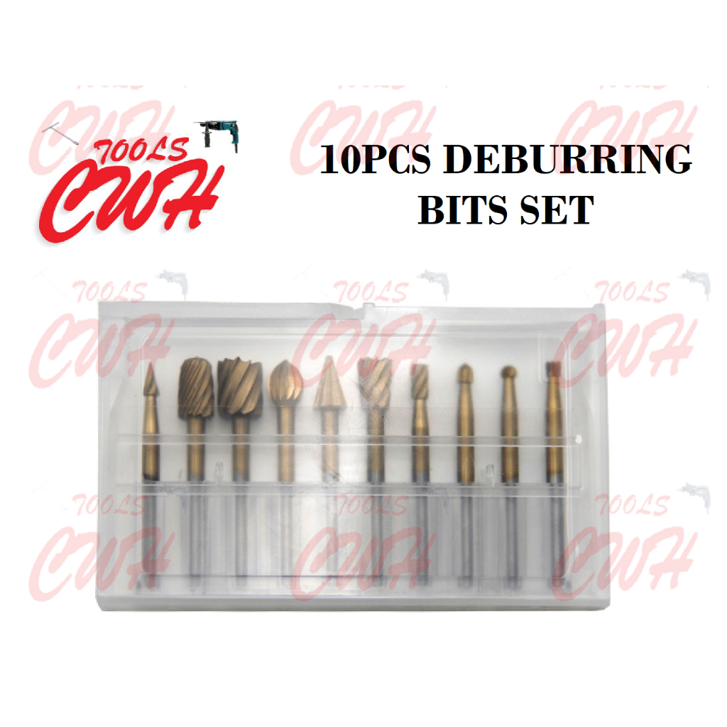PRC 10PCS HSS TITANIUM DEBURRING DEBUR ROUTING WOOD CARVING CARVE ...