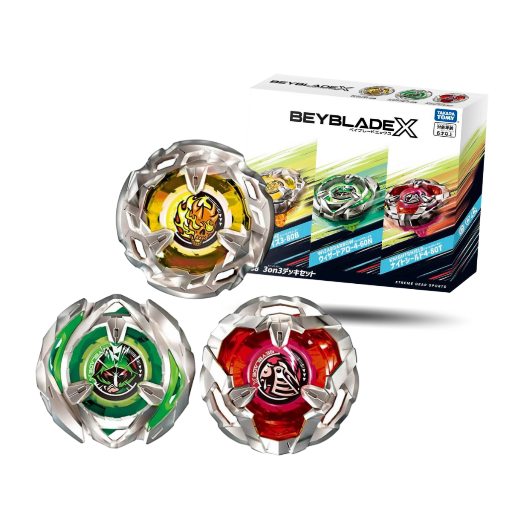 [BEYFAN] BX-08 3 on 3 Deck Set/Hells Scythe/Wizard Arrow/Knight Shield ...