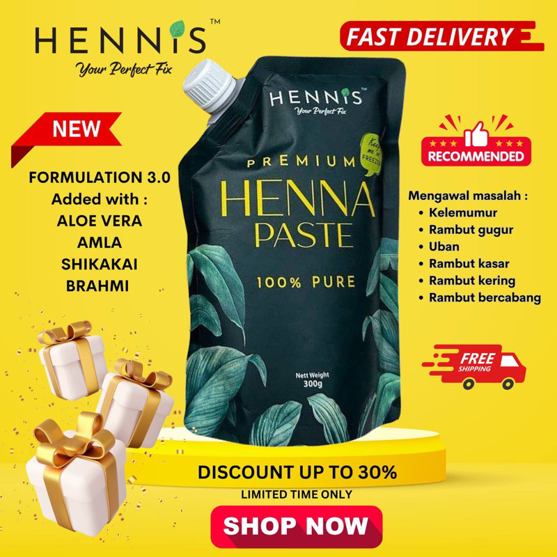 INAI RAMBUT HALAL (Freshly Made Everyday) | PREMIUM HENNA PASTE BY ...