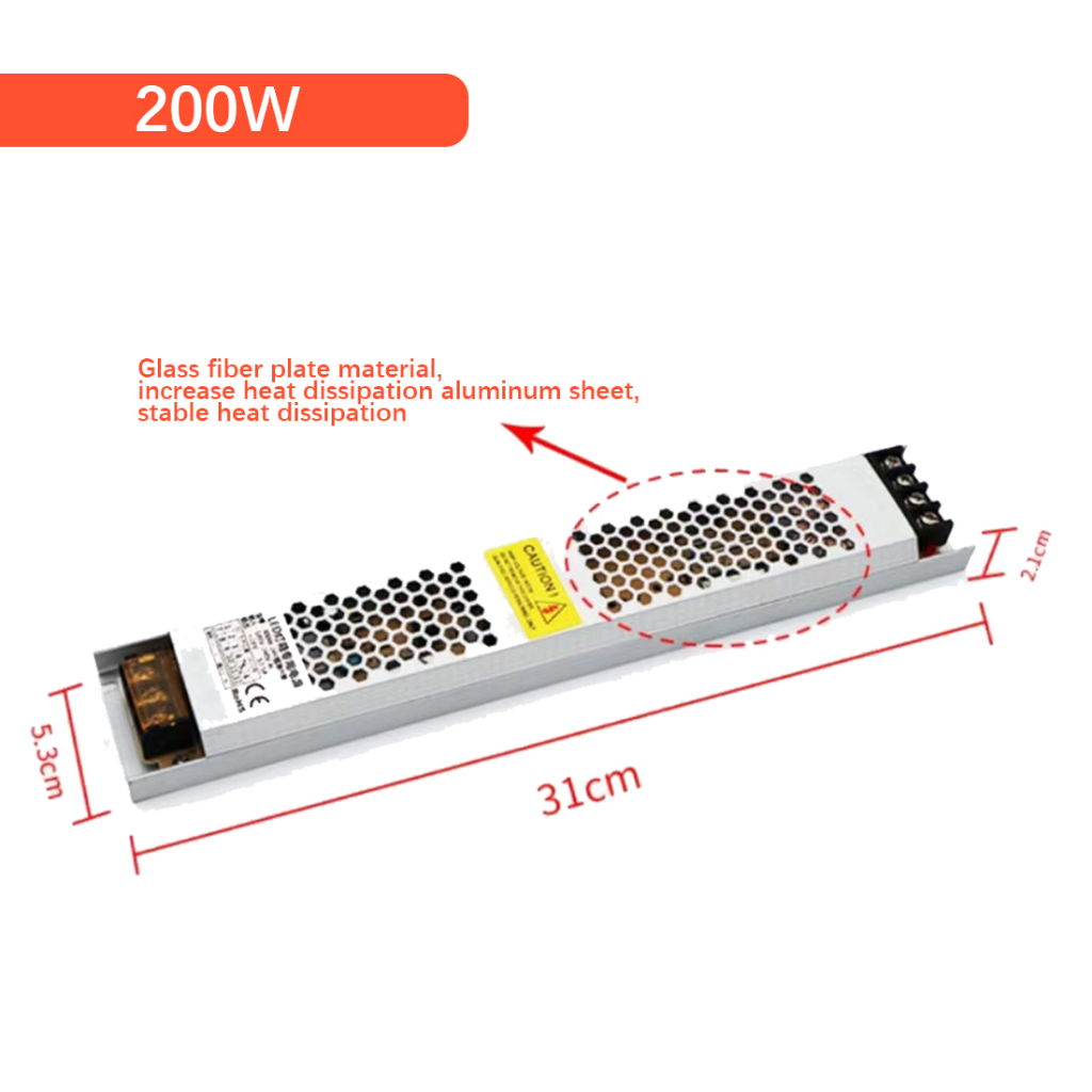 Power Supply AC110V-240V TO DC12V 24V 100W 200W Switching Transformers Led Driver For Led Strip ...