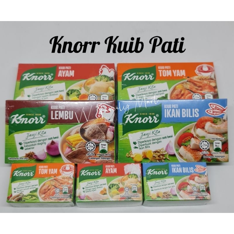 Halal*KNORR Kuib Pati Sup Daging/Ikan Bilis/Ayam/Tomyam*20g/60g ...