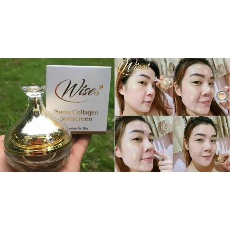 HOT ITEM WISE NANO COLLAGEN SUNSCREEN SPF 50 PA+++ | Shopee Malaysia