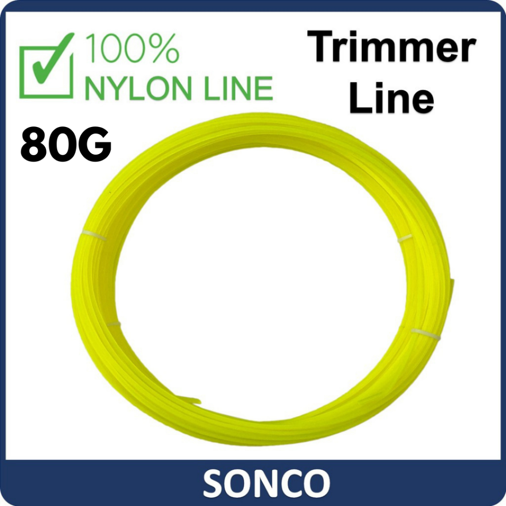 NYLON TRIMMER LINE / NYLON GRASS TRIMMER LINE / TALI MESIN RUMPUT Grass Cutter MOWING ROPE Tali ...