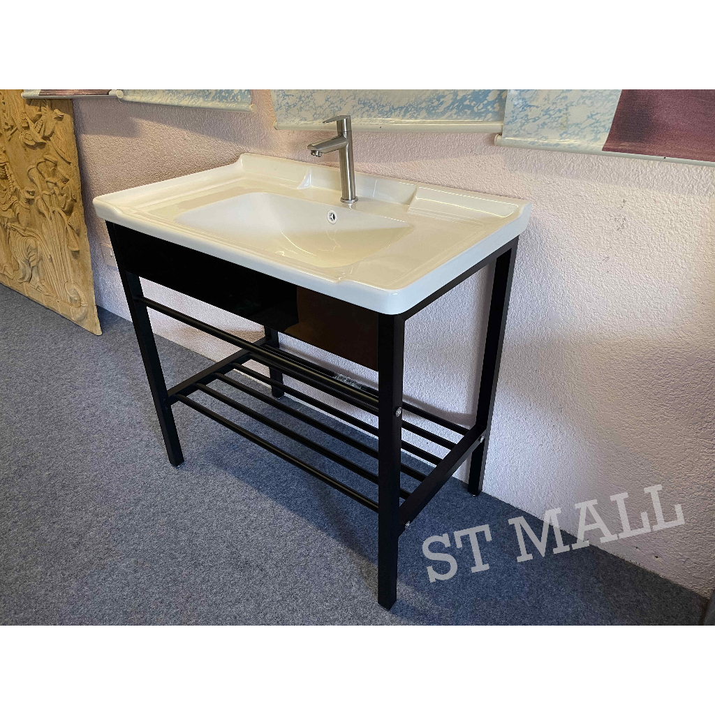 Modern Free Stainless Steel Stand Portable 80cm 2.5ft Ceramic Basin ...