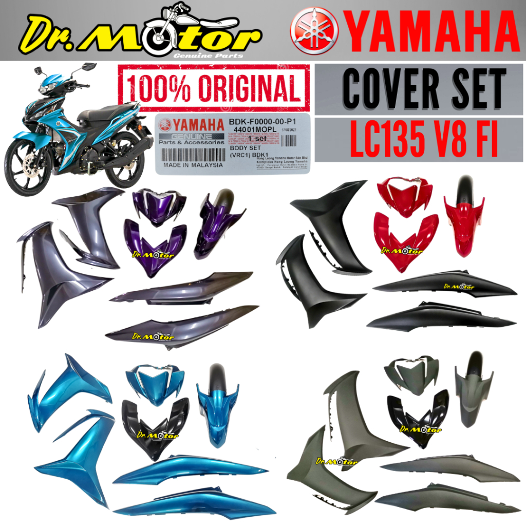 LC135 V8 Fi LC135Fi LCV8 LC 135 BODY COVER SET COVERSET KAVER CAVER ...