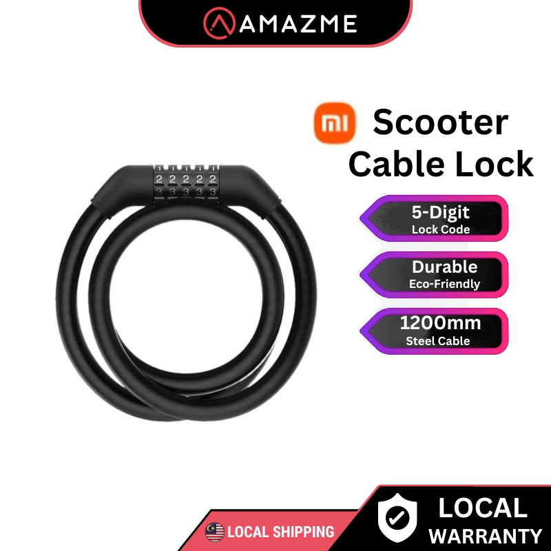 Xiaomi Electric Scooter Cable Lock XMCS01TT | Shopee Malaysia