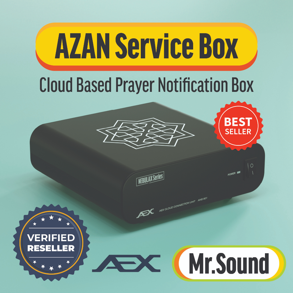 AZAN SERVICE BOX | Cloud Based Prayer Notification Box | Shopee Malaysia