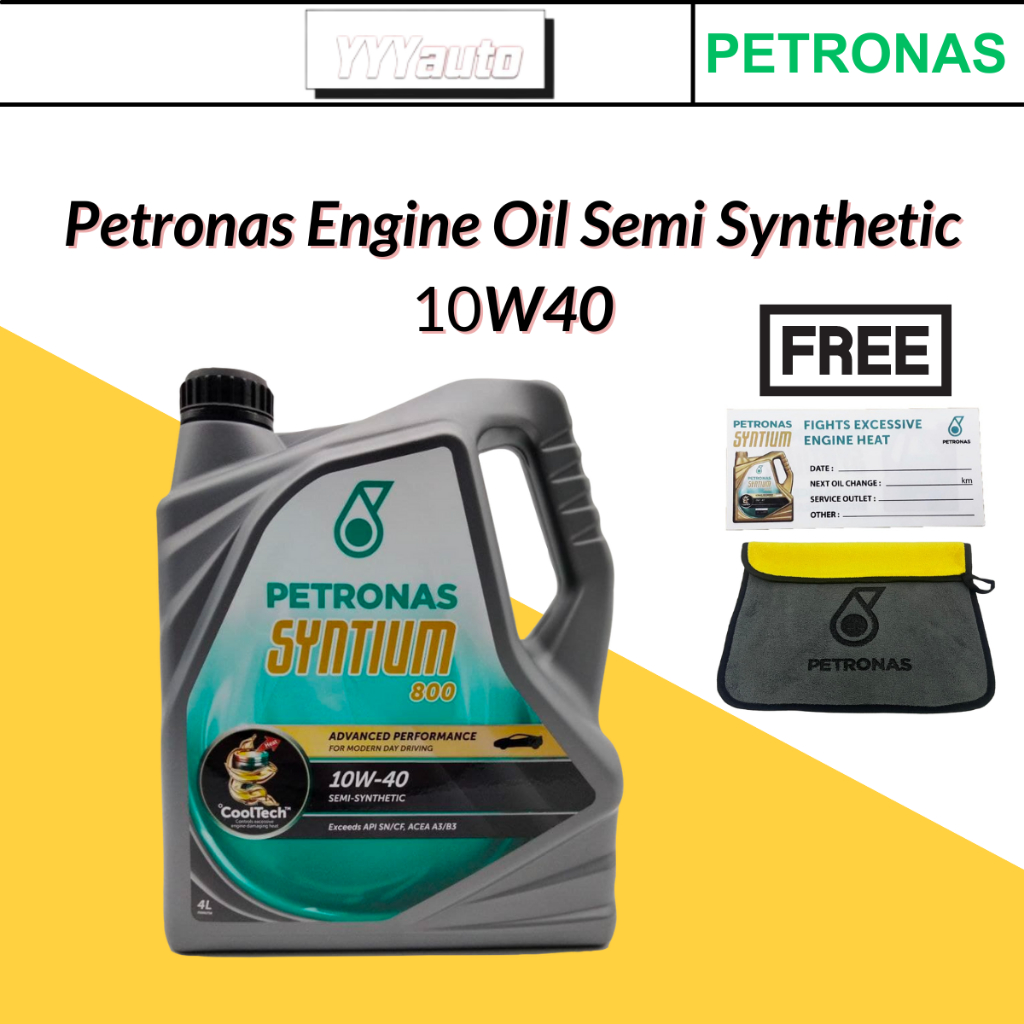 Petronas Syntium 800 10W-40 (10W40) Semi Fully Synthetic Syntium 3000 ...