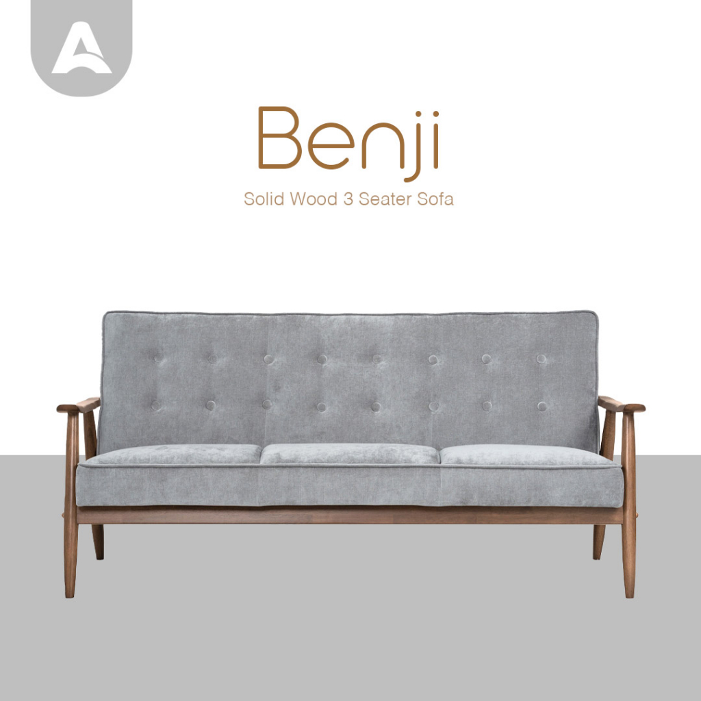 Arturo - Benji 3 Seater Sofa | Shopee Malaysia