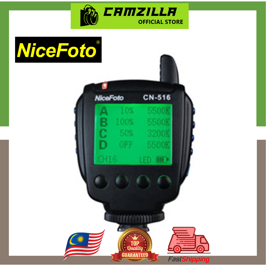 NiceFoto CN-516 Wireless 2.4G Trigger Transmitter Remote Control ...