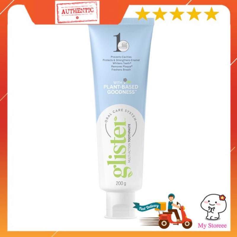 Glister multi toothpaste Multi-Action Fluoride Toothpaste (200g/50g ...