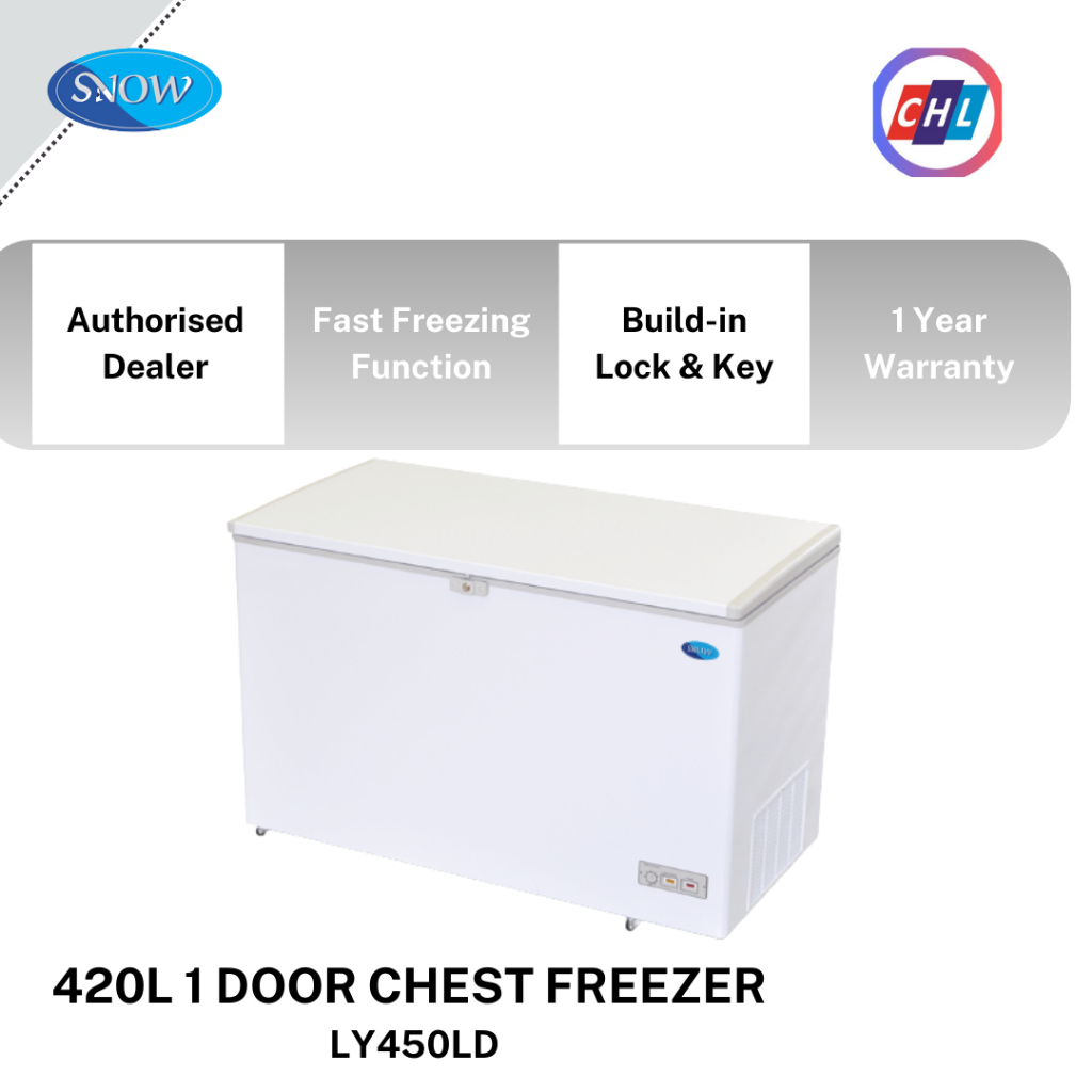 SNOW (Authorised Dealer) CHEST FREEZER (420LITER) LY450LD | Shopee Malaysia