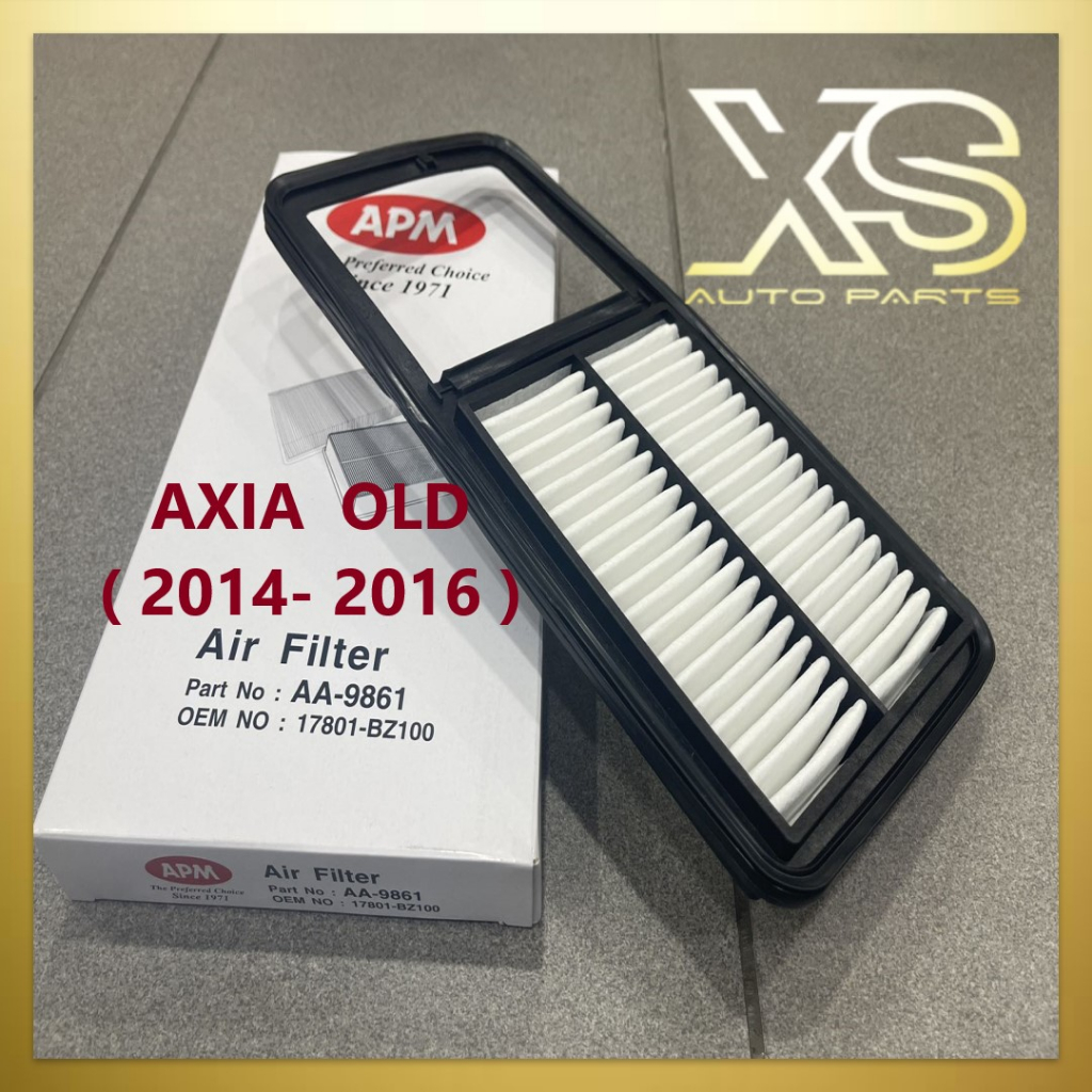( 100% ORIGINAL APM ) PERODUA AXIA OLD ( 2014-2016 ) AIR FILTER ( 17801 ...