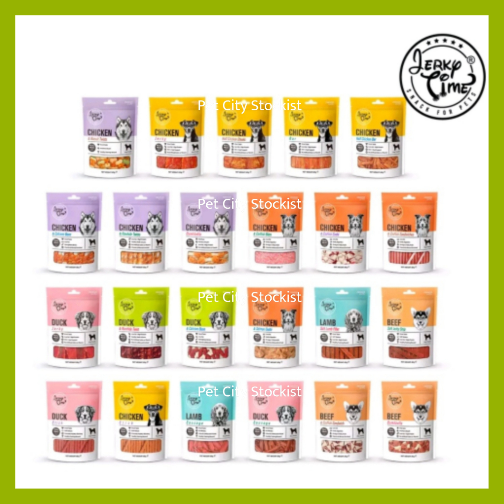 Jerky Time Premium Quality Dog Treats 80g Snack For Pets | Shopee Malaysia