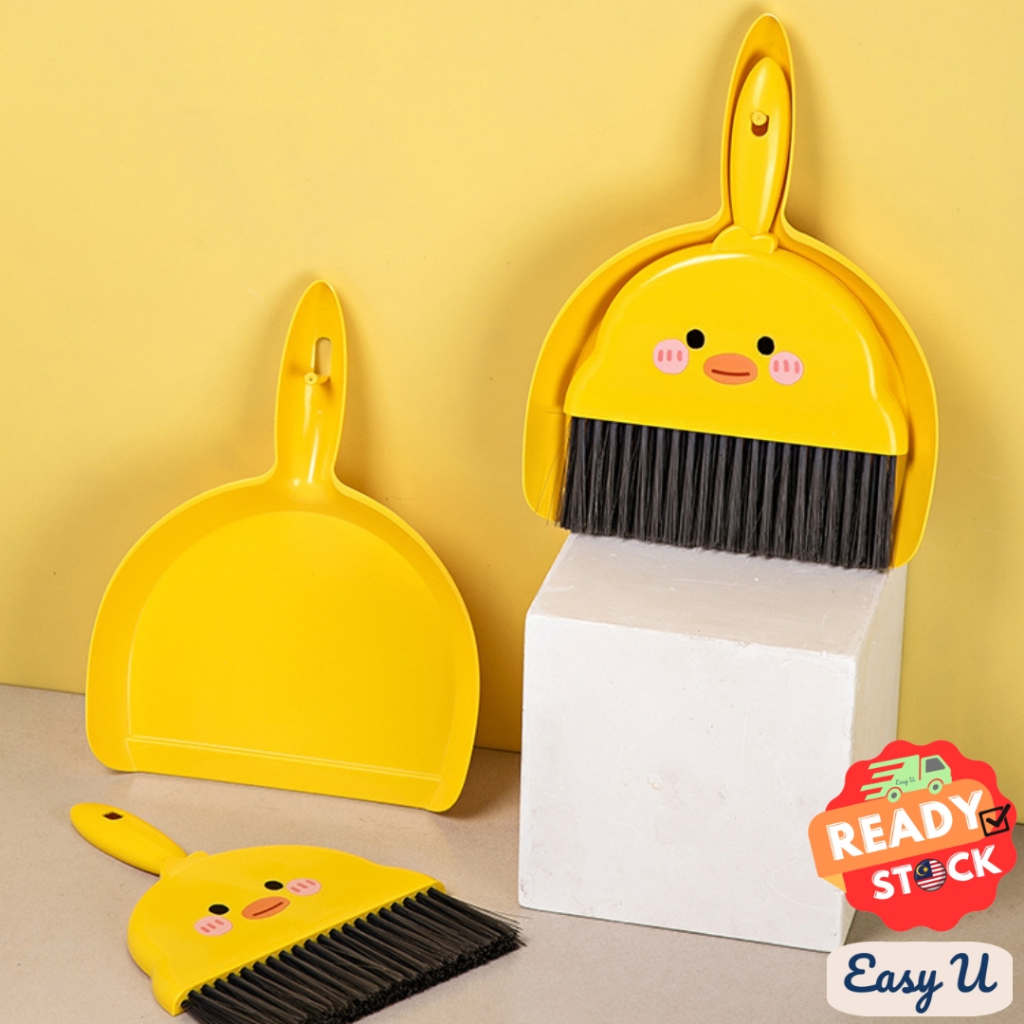 Little Yellow Duck Mini Broom Pupils Dustpan Desk Desktop Table Broom ...