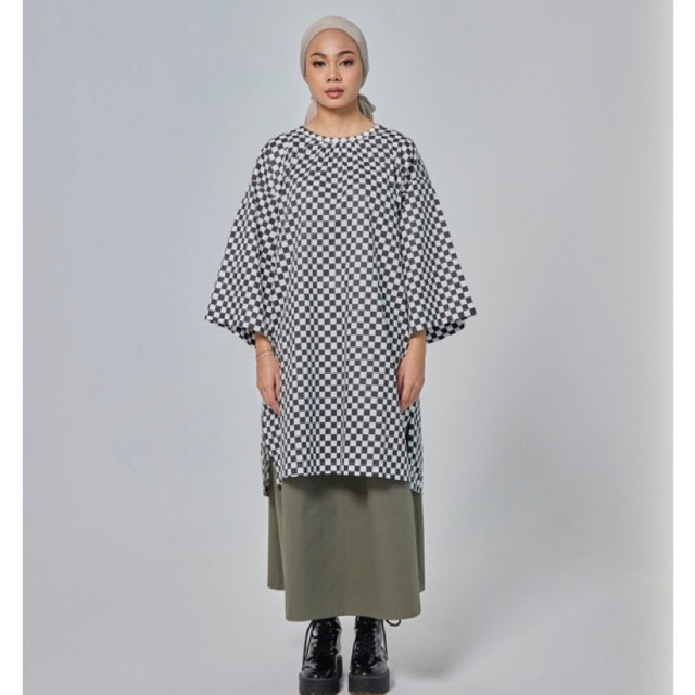 EFFORTLESS DOFA- PRINTED LONG TUNIC | Shopee Malaysia