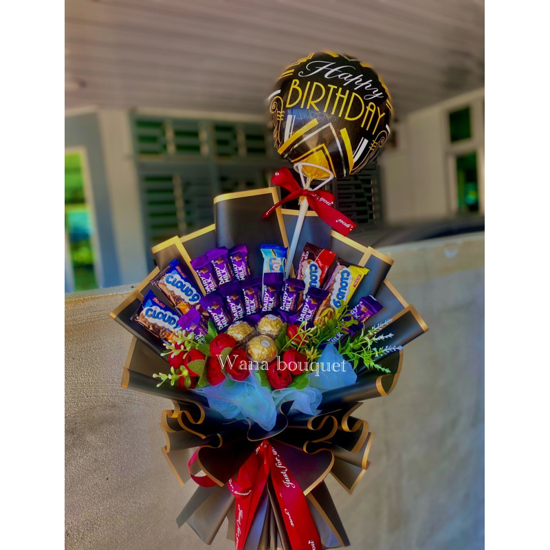 bouquet coklat cadbury ferrero rocher hadiah | Shopee Malaysia