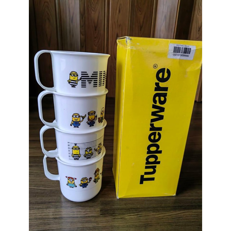 tupperware mug minion (1 set 4 pcs) | Shopee Malaysia