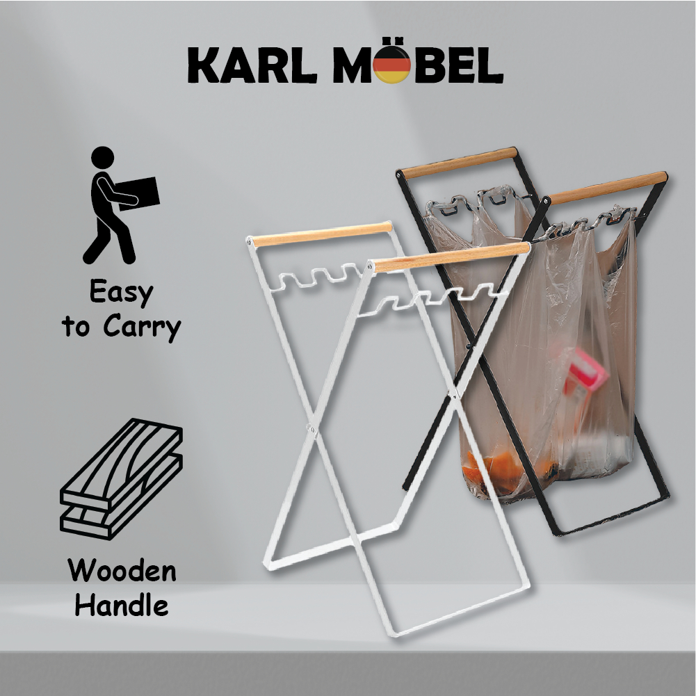 Camping Garbage Rack Bin Foldable Frame Disposable Portable Rubbish ...