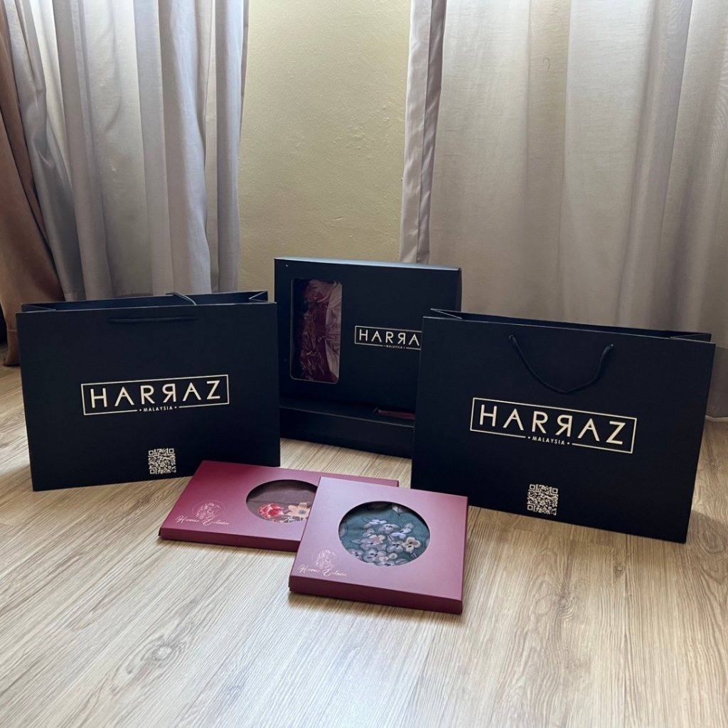 Packaging Harraz - Paper Bag | Shawl Box | Bawal Box | Kurung Box ...