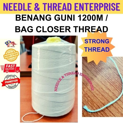 BENANG GUNI 1200M / BAG CLOSER THREAD 1200M / BENANG JAHIT GUNI ...