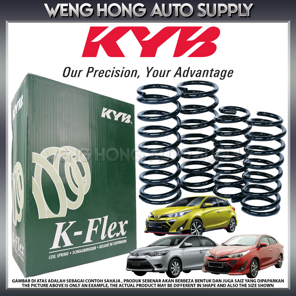 [ Kayaba ] Toyota Vios NCP150 NCP151 , Yaris NSP151 Front / Rear Standard Coil Spring KYB K-Flex ...