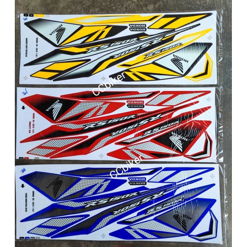 Motor Body Sticker Honda RS150 (13) RS150r Stripes | Shopee Malaysia