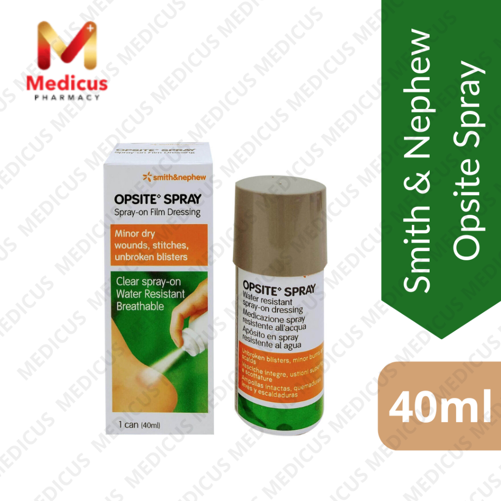 Smith & Nephew Opsite Spray Water Resistant Spray-on Dressing 40ml (Exp ...