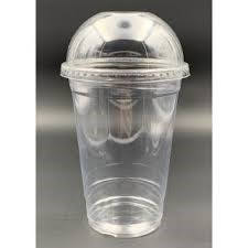 [100PCS] EC 16oz PP Clear Cup with Flat/Dome Lid (Thick) / Coffee Cup ...