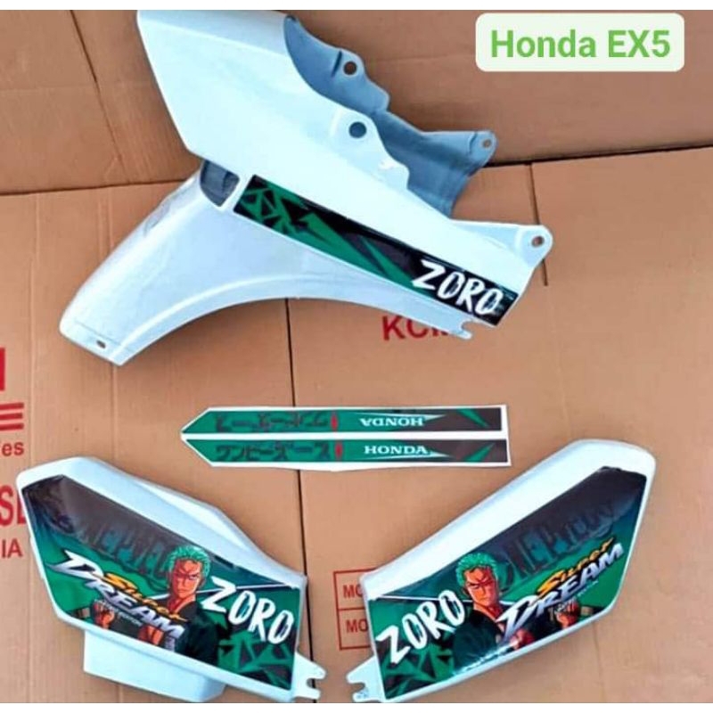 HONDA EX5 HIGH POWER / EX5 DREAM 1 / EX5 DREAM 2 COVERSET DESIGN ZORO ...