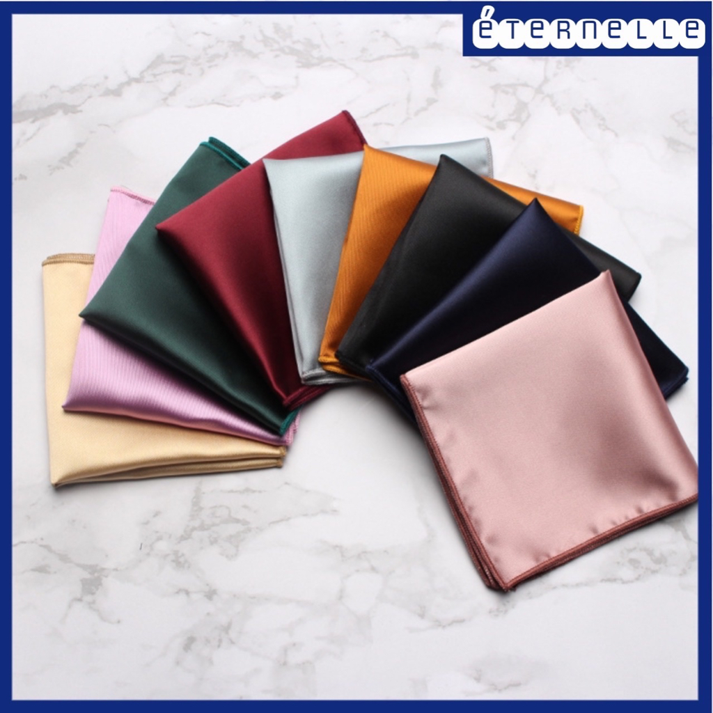 Fashion Men's Suit Solid Color Pocket Square Evening Wedding ...