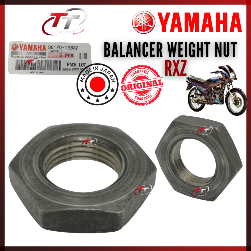 100% ORIGINAL YAMAHA JAPAN RXZ BALANCER NUT SCREW BALANCING WEIGHT ...