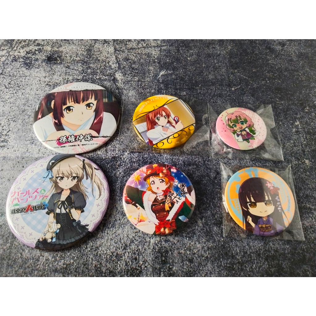 Official Anime Tin Badges Girls und Panzer,Demon Slayer, Code Geass ... Official Anime Tin Badges Girls und Panzer,Demon Slayer, Code Geass ...