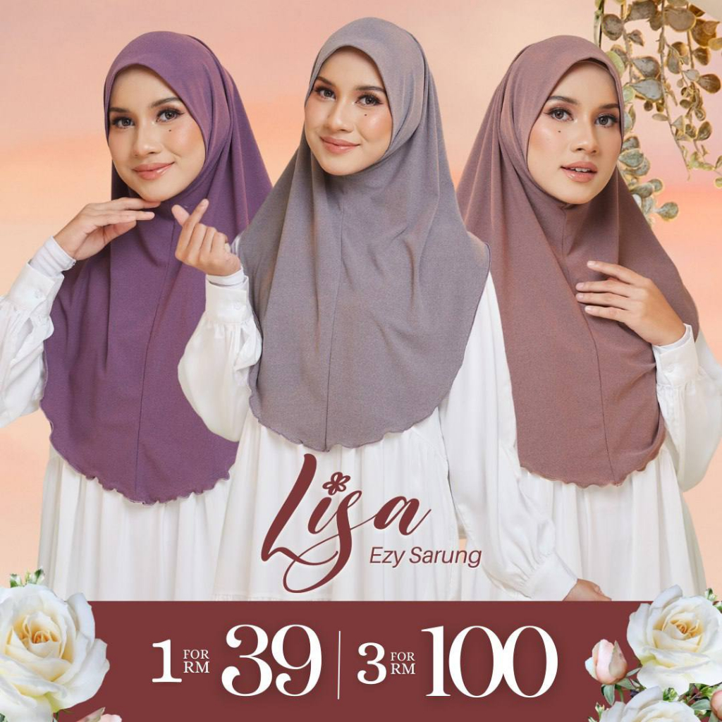 MOOTIARA : LISA EZY TUDUNG SARUNG tak payah gosok | Shopee Malaysia