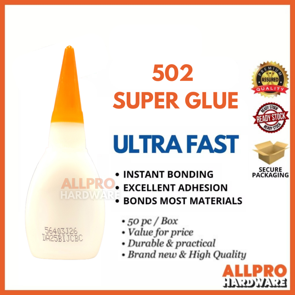 502 Super Glue 3 Sec Strong Glue (20g) Multi Purpose Glue Gam Kuat ...