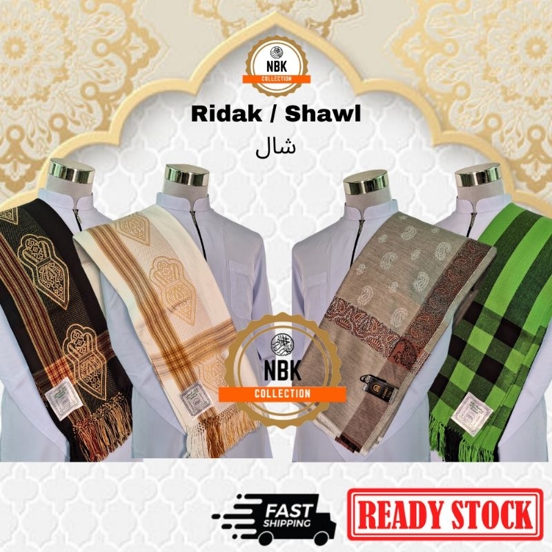 RIDAK Yaman Ridak Capal Shawl Kashmir Original by Al Hafiz | Shopee ...