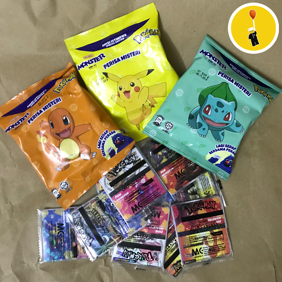 Mamee Monster Pokemon Card and Perisa Misteri Mamee 2023 (Condition as ...