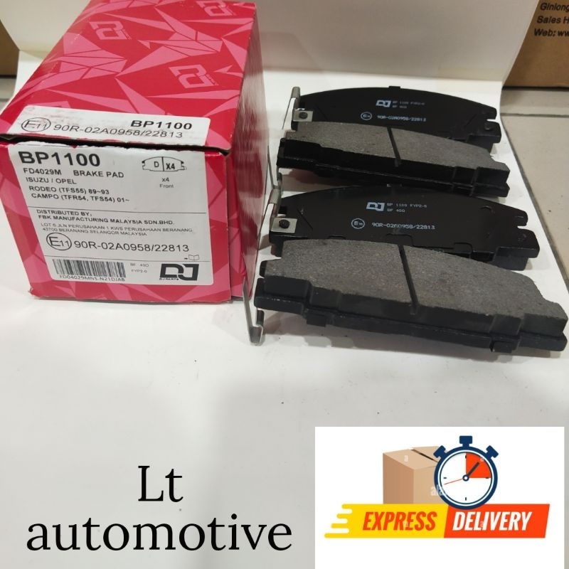 BP1100 Isuzu rodeo,invader,d-max,trooper FRONT SEMI METALIC with SHIMS ...