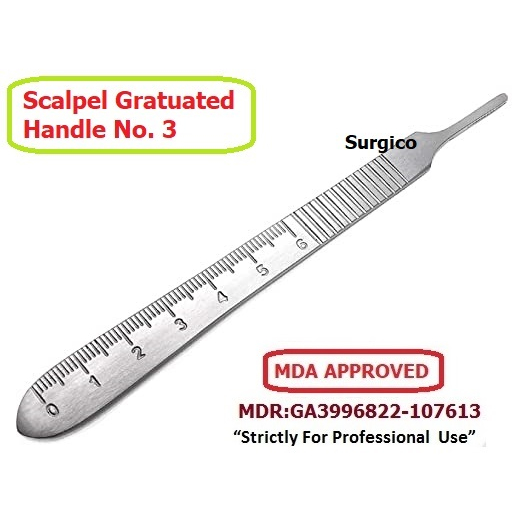 Scalpel Graduated Handle No. 3 Stainless Steel Instrument | Shopee Malaysia