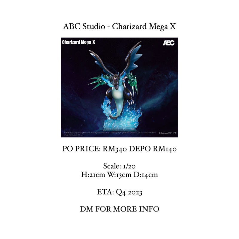 ABC Studio - Charizard Mega X | Shopee Malaysia