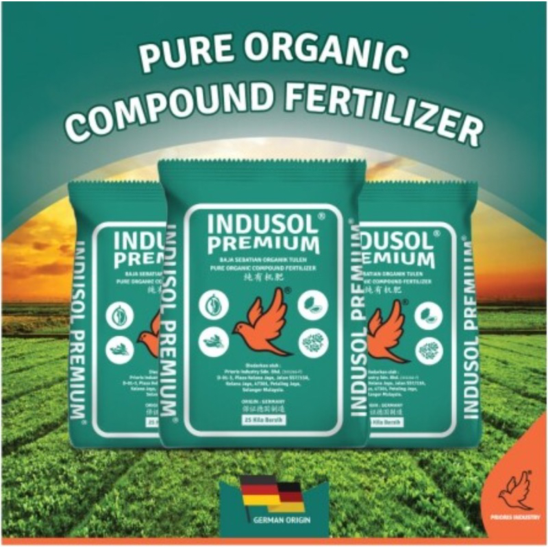 25kg Indusol Premium / INDUSOL PREMIUM PURE ORGANIC COMPOUND FERTILIZER ...